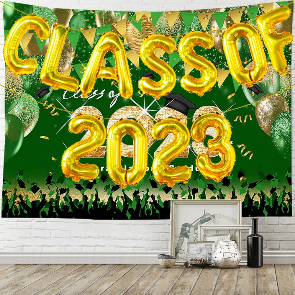 Graduation Backdrop with 2023 Balloons Class of 2023 Congradulation ...