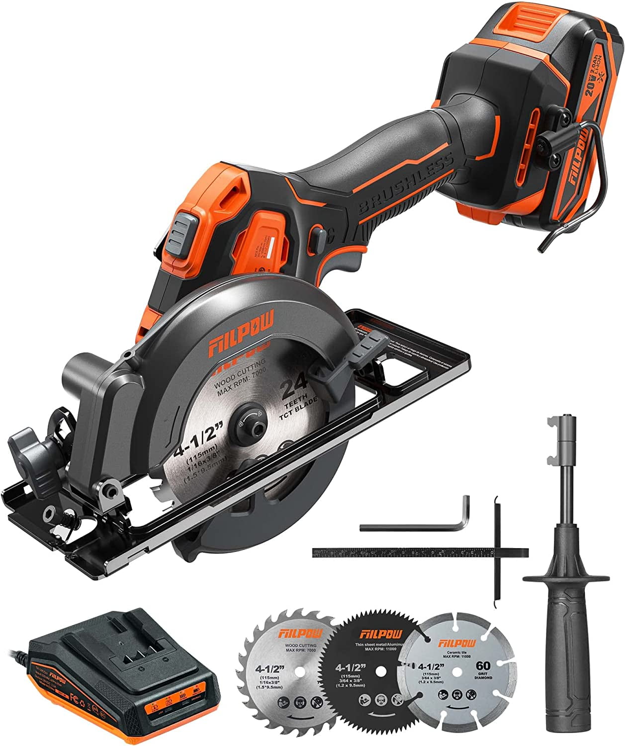 BLACK DECKER 20V Max Lithium Ion Charger Operated Cordless Circular Saw 5 1 2 Inch BDCCS20C Walmart