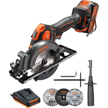 Eastvolt Mini Circular Saw with 5000RPM, Laser Guide, Scale Ruler, 3 ...