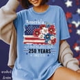 America 250 Years Floral Flag T-Shirt | God Shed His Grace On Thee ...