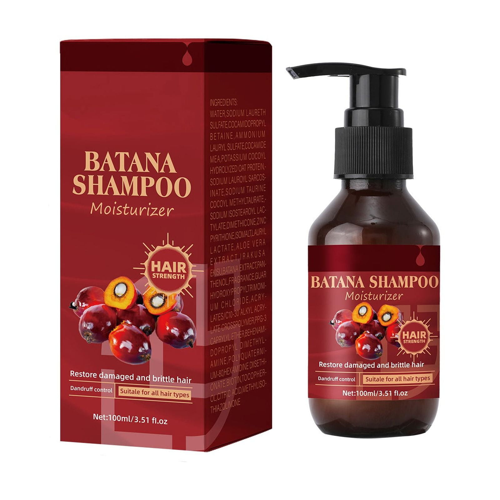 Champú para el cabello Batana Shampoo 100 ml, hidratante, reparador ...