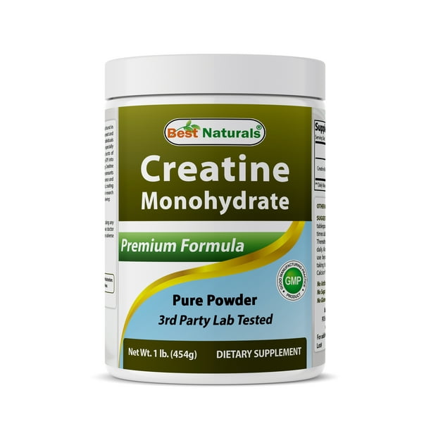 Best Naturals Creatine Monohydrate 1 Lb Pure Powder - Walmart.com ...