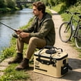 17L Foldable Fishing Bucket with Handle, EVA Live Fish Bait Container ...