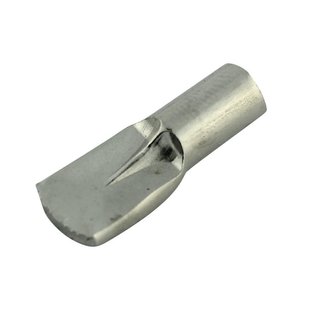 Rok Hardware 50 Pack 5mm Shelf Pins with Stop, Flat Spoon Style, Nickel ...