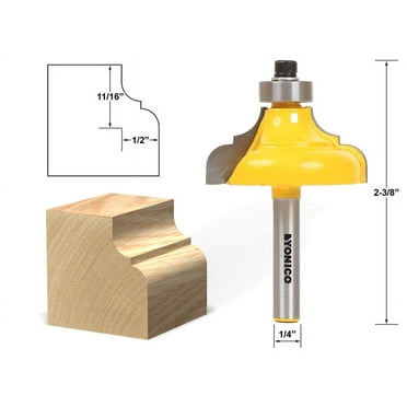 Yonico Small Door Panel & Baseboard Ogee Molding Router Bit - 1/4 ...