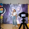 Bohemian Photography Backdrop 12x8FT, Watercolor Owl Fantasy Moon ...