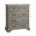 CQSXDA Vintage Design Farmhouse Dresser with 5 Drawers and Natural ...