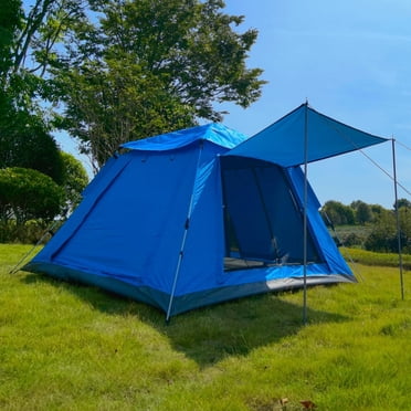 IC ICLOVER 3-4 Person Waterproof Pop Up Camping Tent, Automatic Setup ...