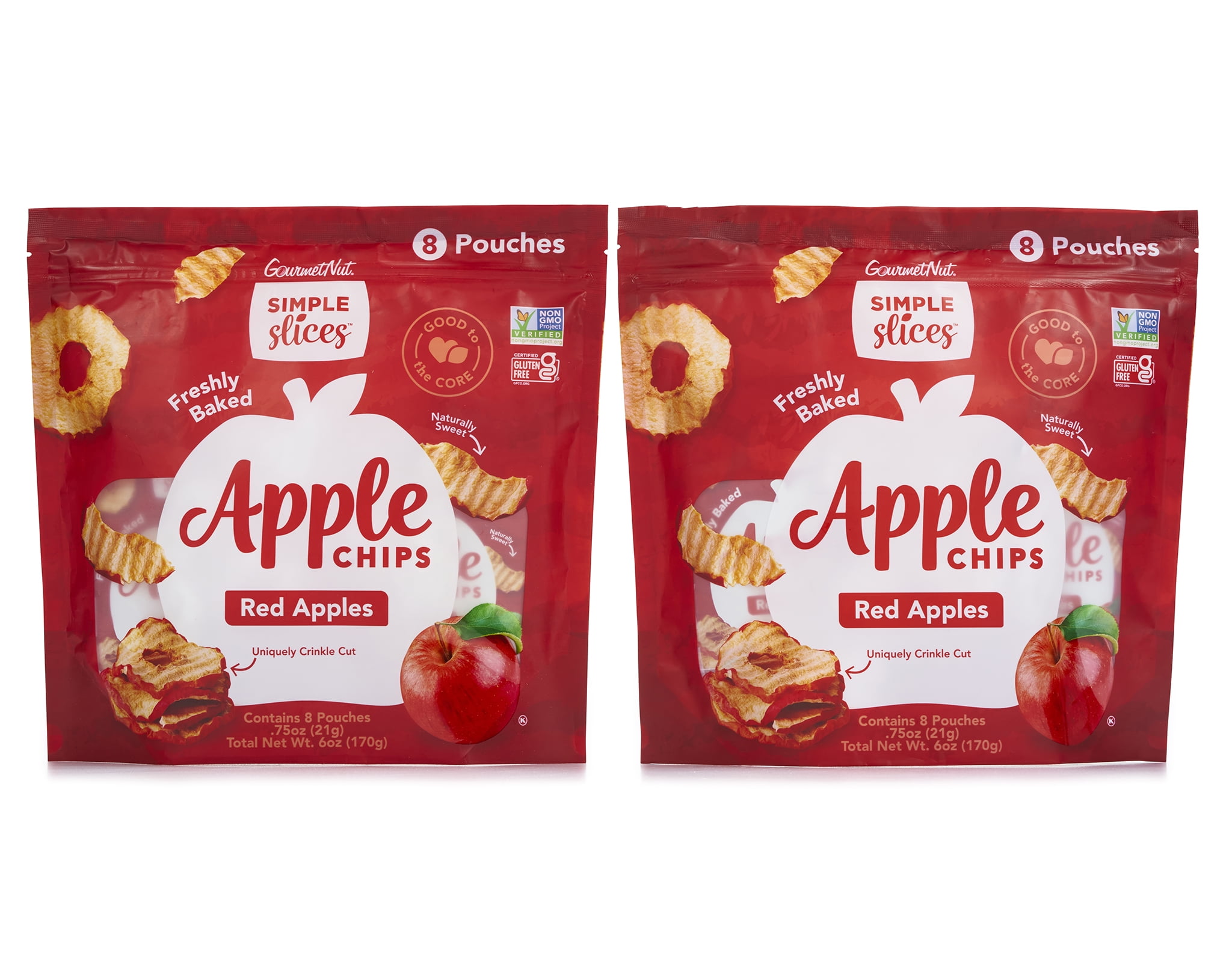Simple Slices Red Apple Chips 16 Ct x 0.75 Oz - Walmart.com