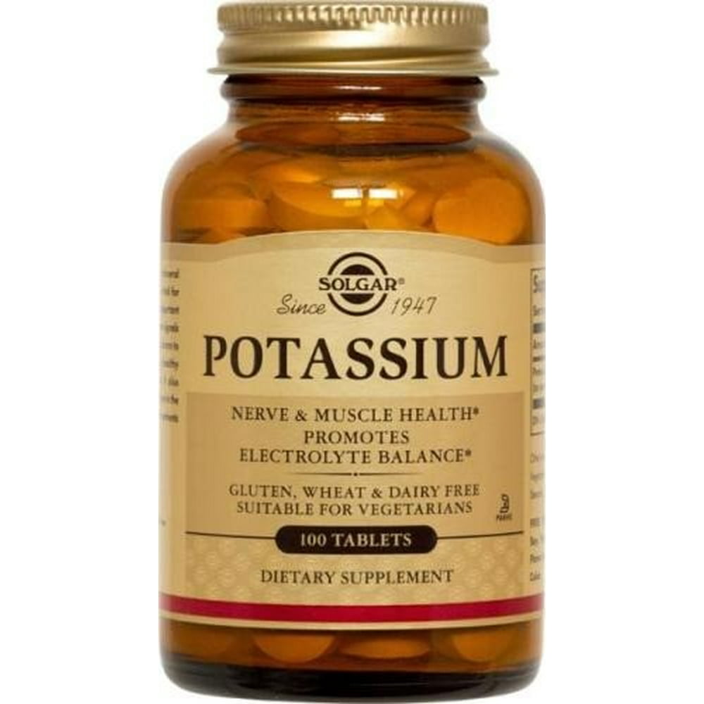 Solgar Potassium 100 Tablets - Walmart.com - Walmart.com