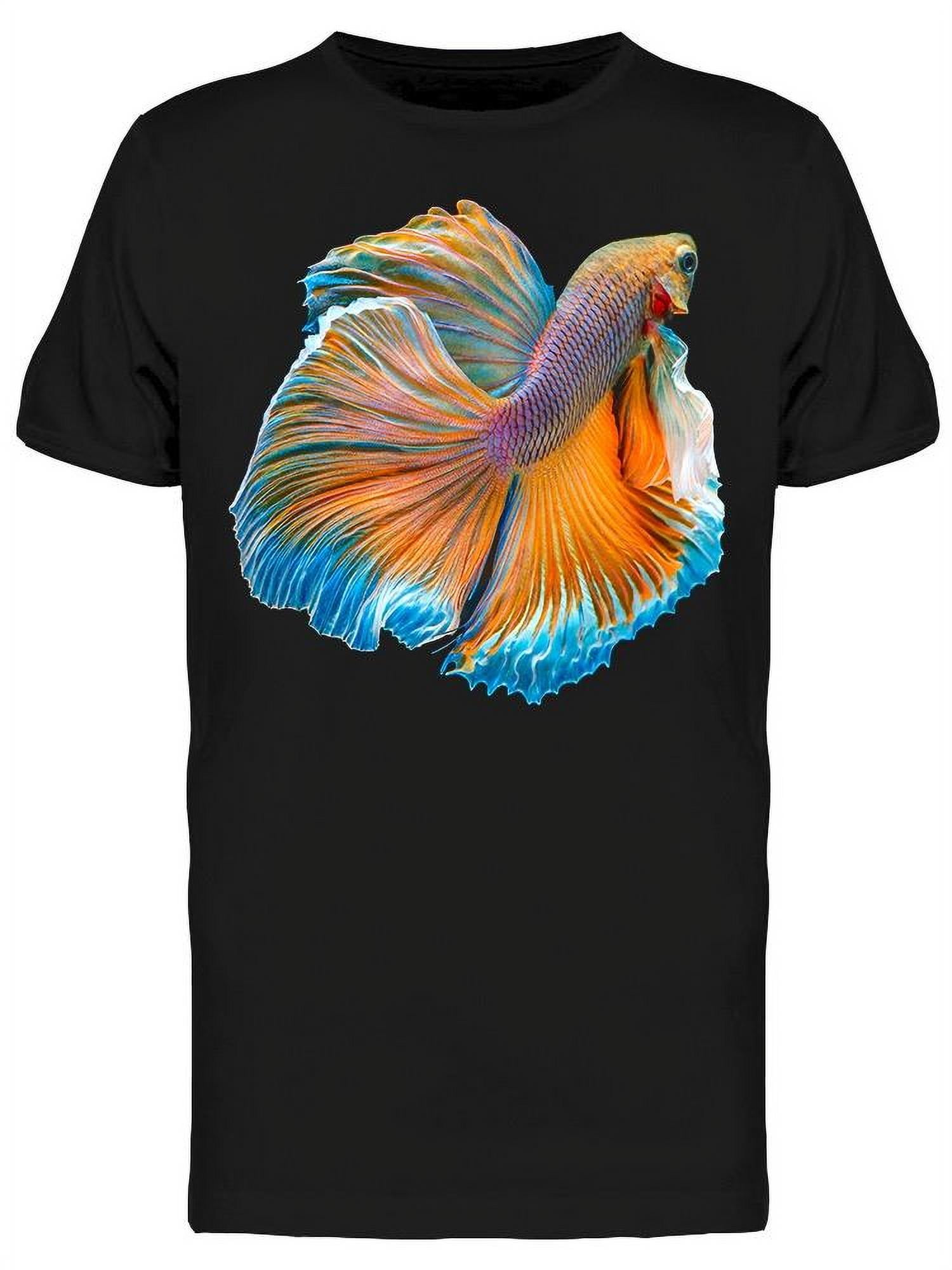 Beautiful Betta Fish T-Shirt Men -Image by Shutterstock, Male x-Large ...