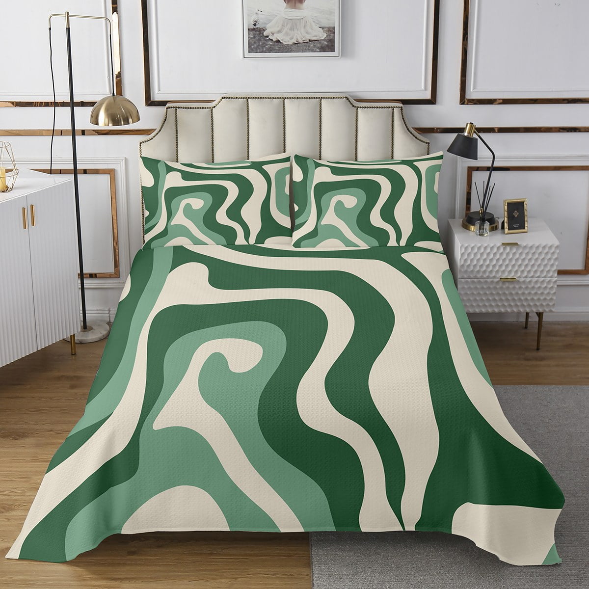 Click here for Erosebridal Geometric Stripes Quilt Sets For Queen... prices