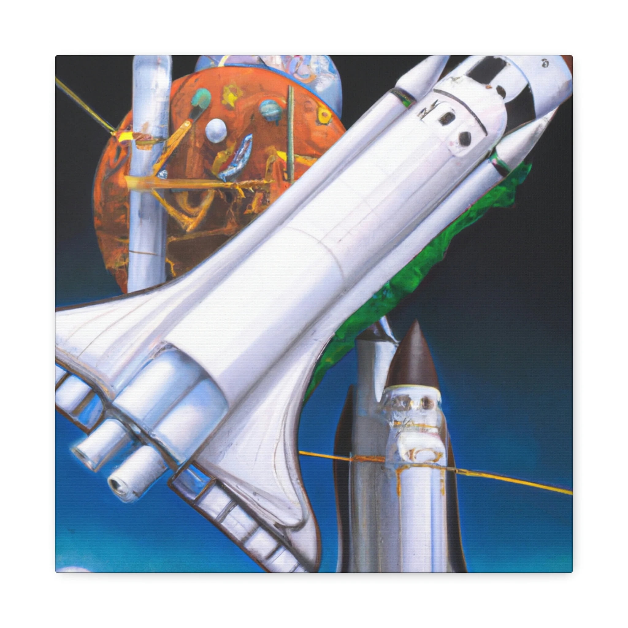 Space Shuttles Launch - Canvas - Walmart.com
