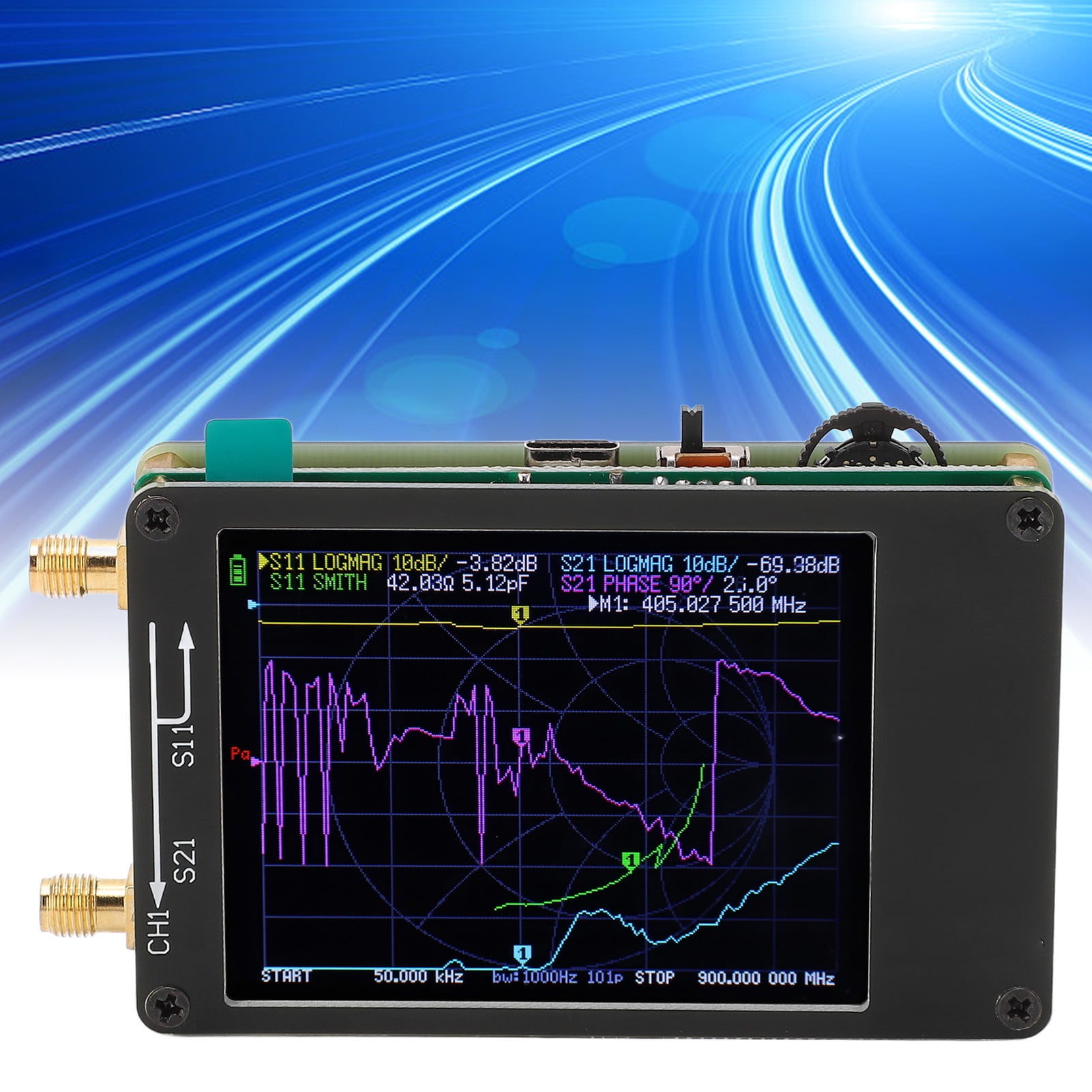 Medidor Analizador De Antena, Analizador De Red Vectorial De Alta Precisión Y Sensibilidad ...
