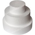 8" Round Cake Dummy 5" High Foam Cake Dummies Polystyrene Circle Dummy ...