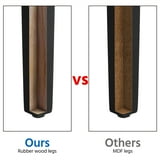 Alden Design Upholstered Parson Faux Leather Kitchen Room Dining Chair ...