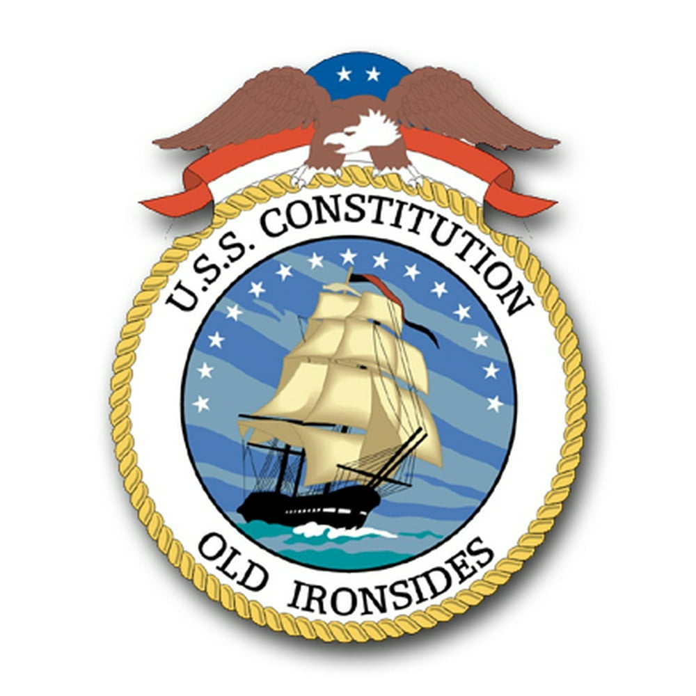 3.8 Inch Navy USS Constitution Old Ironside Vinyl Transfer Decal ...