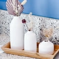 Boho Ceramic White Bud Vases by Kate Aspen (Set of 3) - Boho Vases for ...