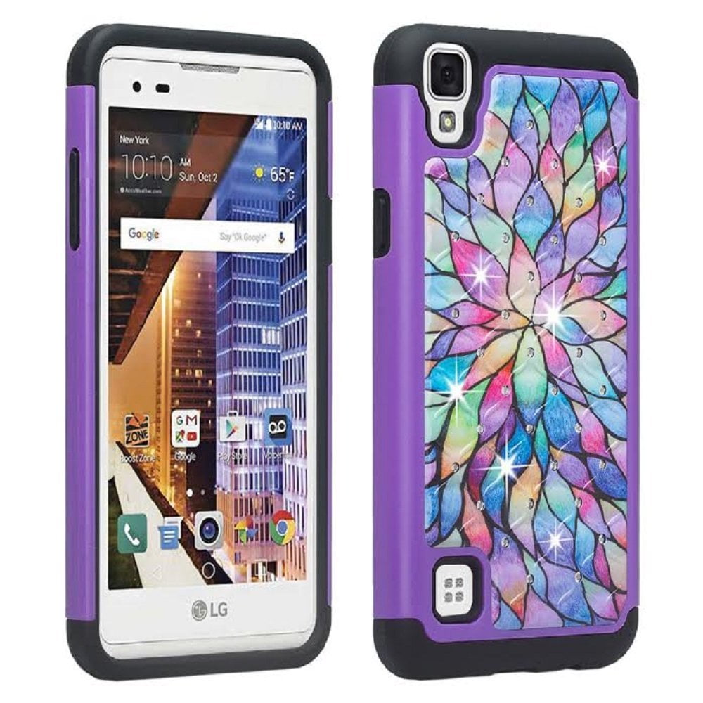 SOGA [Jewel Gem Series] Diamond Bling Dual Layer Hybrid Cover ...
