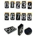 LED Solar House Number Light, Garden Numbers Solar Powered Address Sign ...