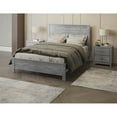 Yes4wood Solid Wood Queen Bed Frame with Headboard, Heavy Duty Modern ...