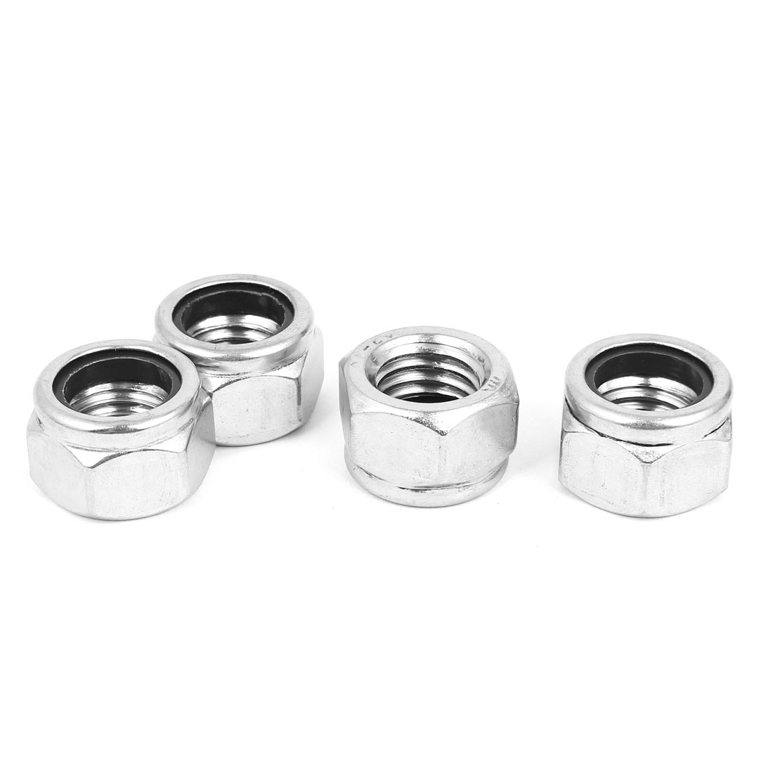 M18 304 Stainless Steel Nylock Self-Locking Nylon Insert Hex Lock Nuts ...