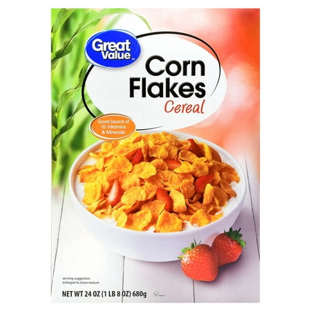 Great Value Corn Flakes Cereal, 24 oz - Walmart.com