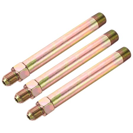 Uxcell Extension Pipe Fitting 9/16"-18 UNF Male to 3/8 PT Male Adapter ...