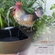 Alpine Corporation 20" Tall Metal Rooster Fountain, Multicolor ...