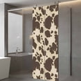 Brown Beige Window Privacy Film, Modern Animal Texture Abstract Static ...