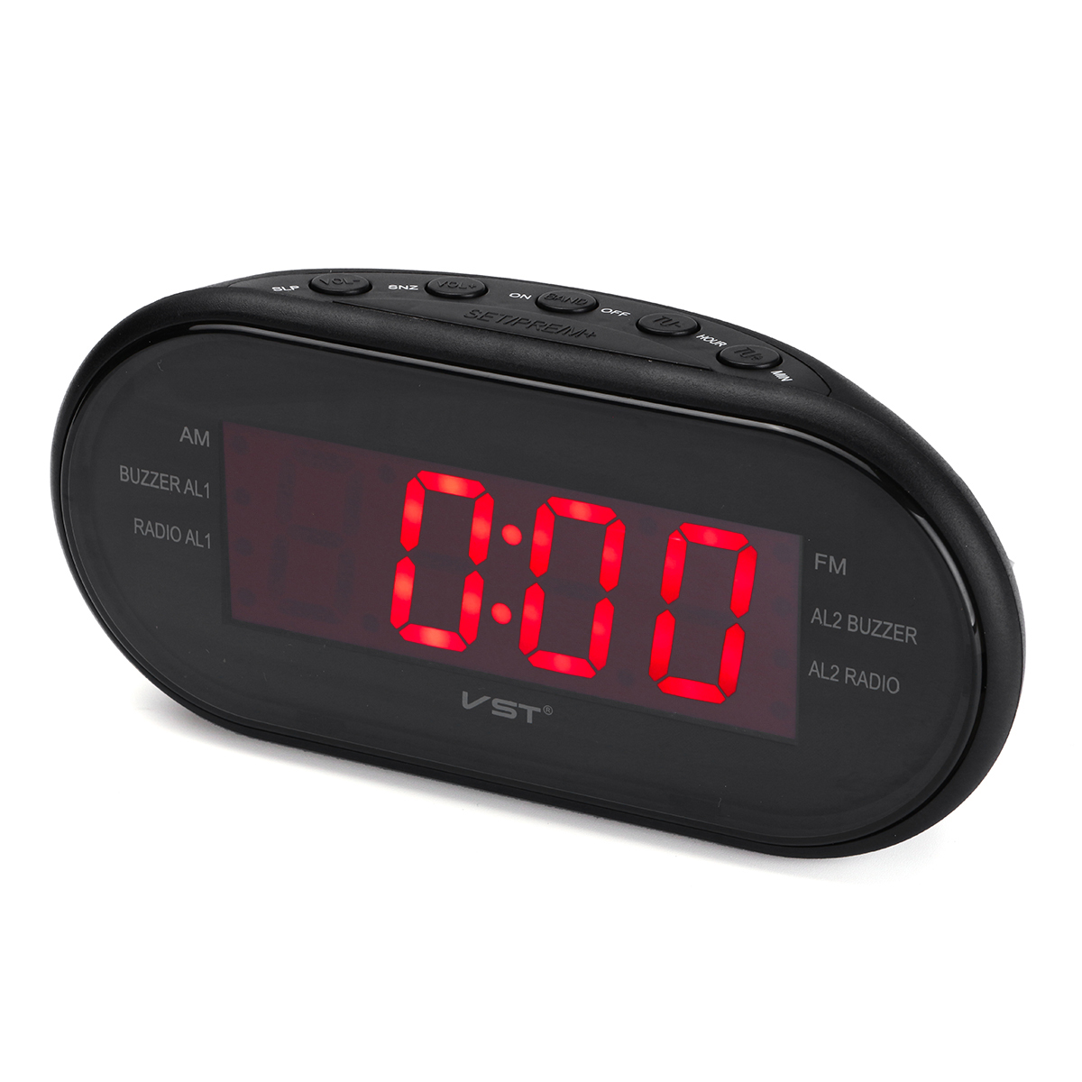 Multi-Functional LED Alarm Clock with AM/FM Radio with LED Display with ...