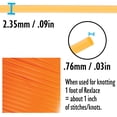 Clear Orange Plastic Rexlace 100 Yards - Walmart.com