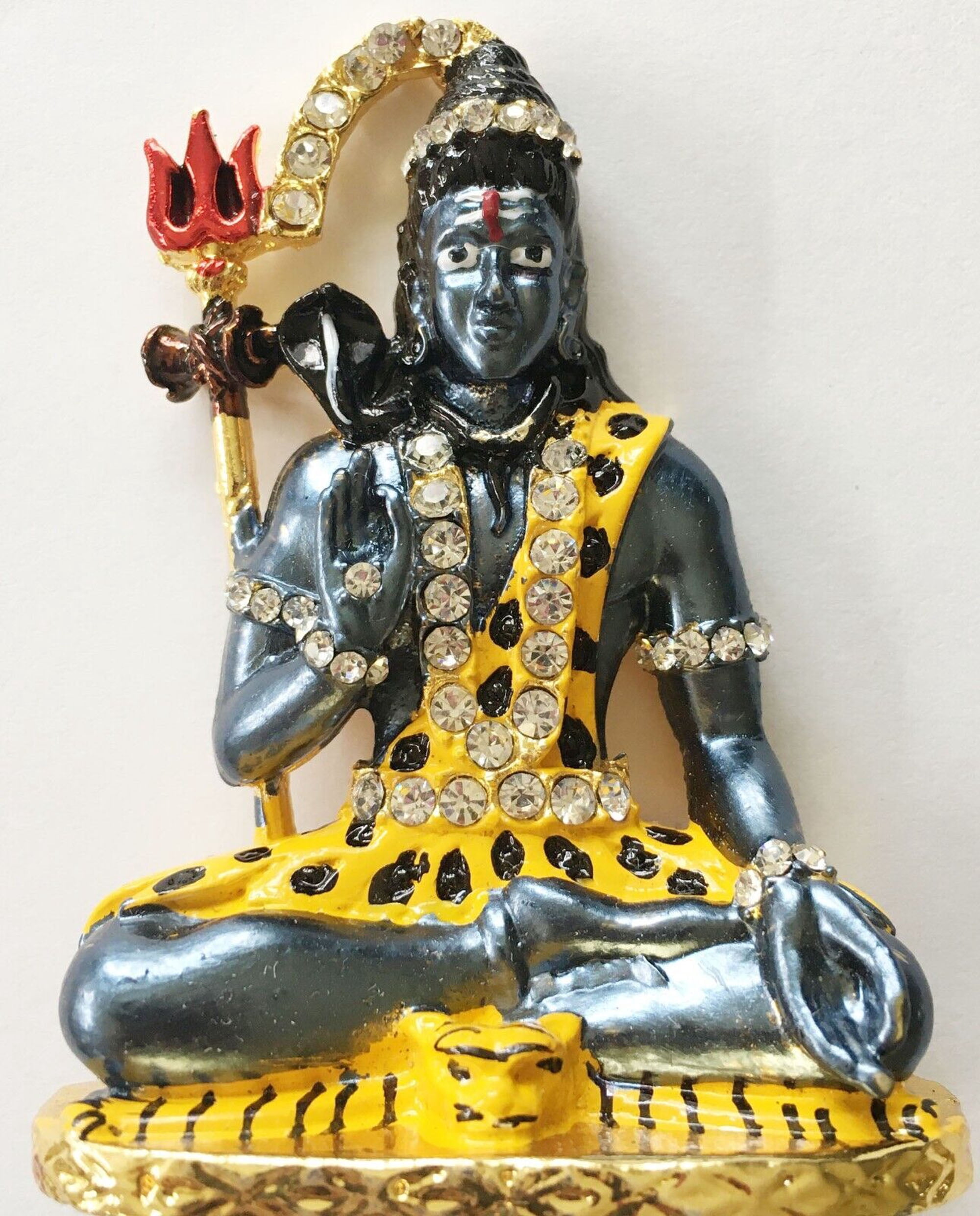 Sitting Lord Shiva Idol/ Shiv Shankar/ Mahadev metal Idol H-3 ...