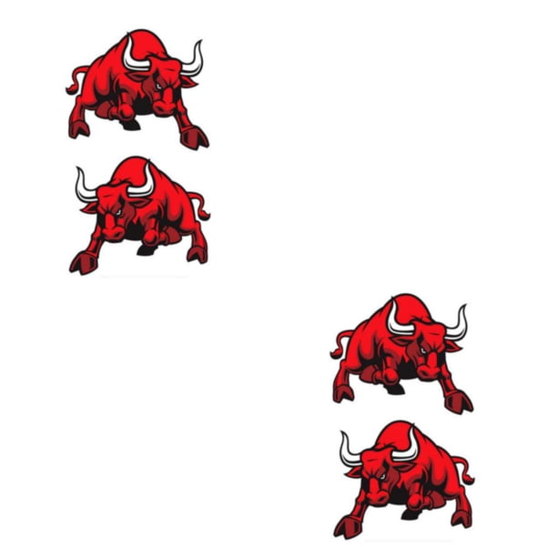 Youkk 2pieces Removable Bull Sticker Waterproof And Removable All Cars ...