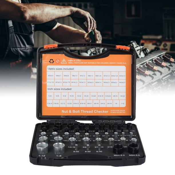 Comprobador De Rosca De Perno De Tuerca, Calibre De Tamaño De Rosca De Alta Resistencia, 23 ...