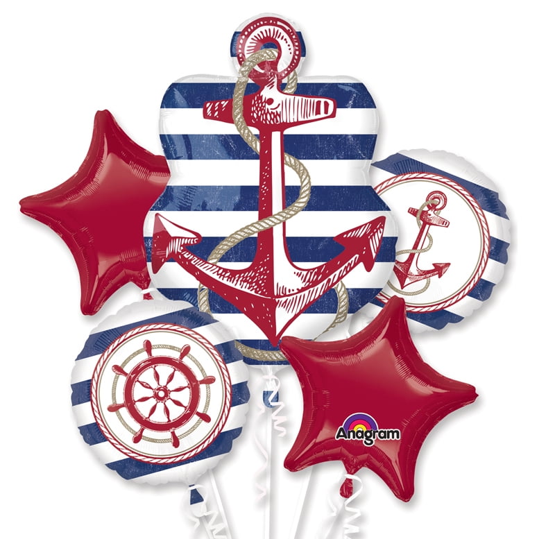 Anchors Away Balloon Bouquet - Walmart.com