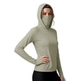breaise Women’s UPF 50+ Sun Protection Hoodie with Face Mask Neck ...