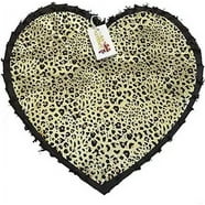 17" Heart Pinata Black & Leopard Print Diva Party Supplies Cheetah ...