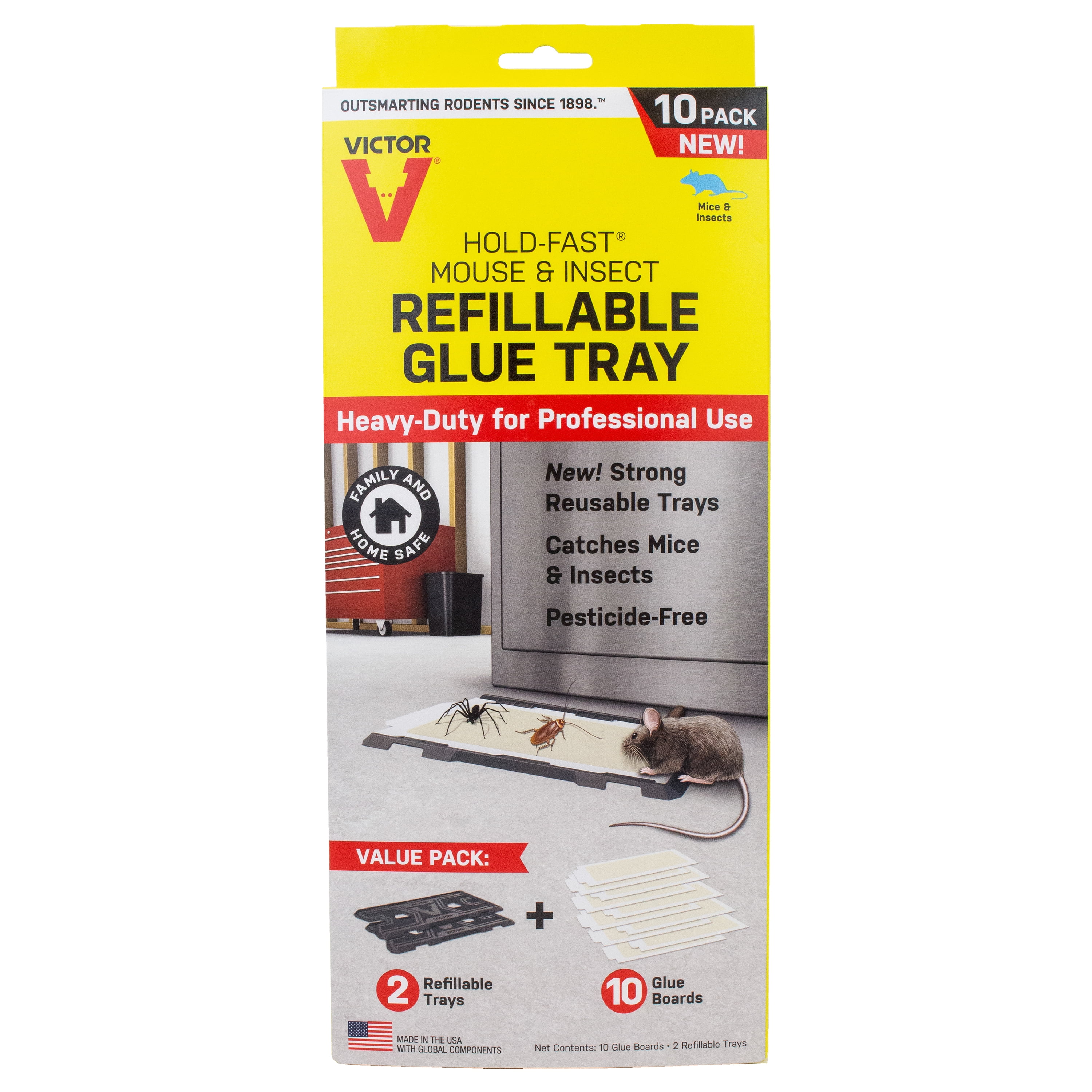 Victor Hold-Fast Mouse Refillable Glue Traps - Walmart.com