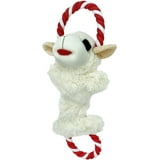 Multipet Lamb Chop Plush Dog Toys, with Rope Pull and Crinkle Noise ...