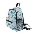 Blue Whale Sailor Pattern Mini Backpack Cute Small Backpack with Chest ...