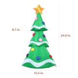 24in Inflatable Tabletop Christmas Tree w/ Lights. Battery Powered ...