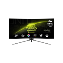 "Acer Nitro XZ342CU 34"" Curved QHD Gaming Monitor, 180Hz, 1ms VRB, AMD ...