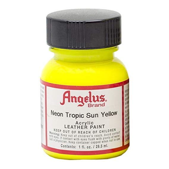 Angelus® Neon Leather Paint, 1 oz., Tropic Sun Yellow - Walmart.com