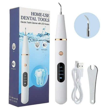 Ultrasonic Teeth Scaler - Teeth Cleaner Portable Sonic Tartar Remover ...