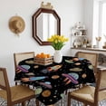 Cartoon Rocket Space Planet Table Cloth 54x54in, Waterproof Square ...