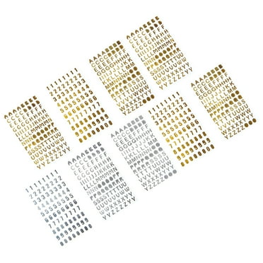 Sticko Silver Foil Alphabet Stickers, 86 Piece - Walmart.com
