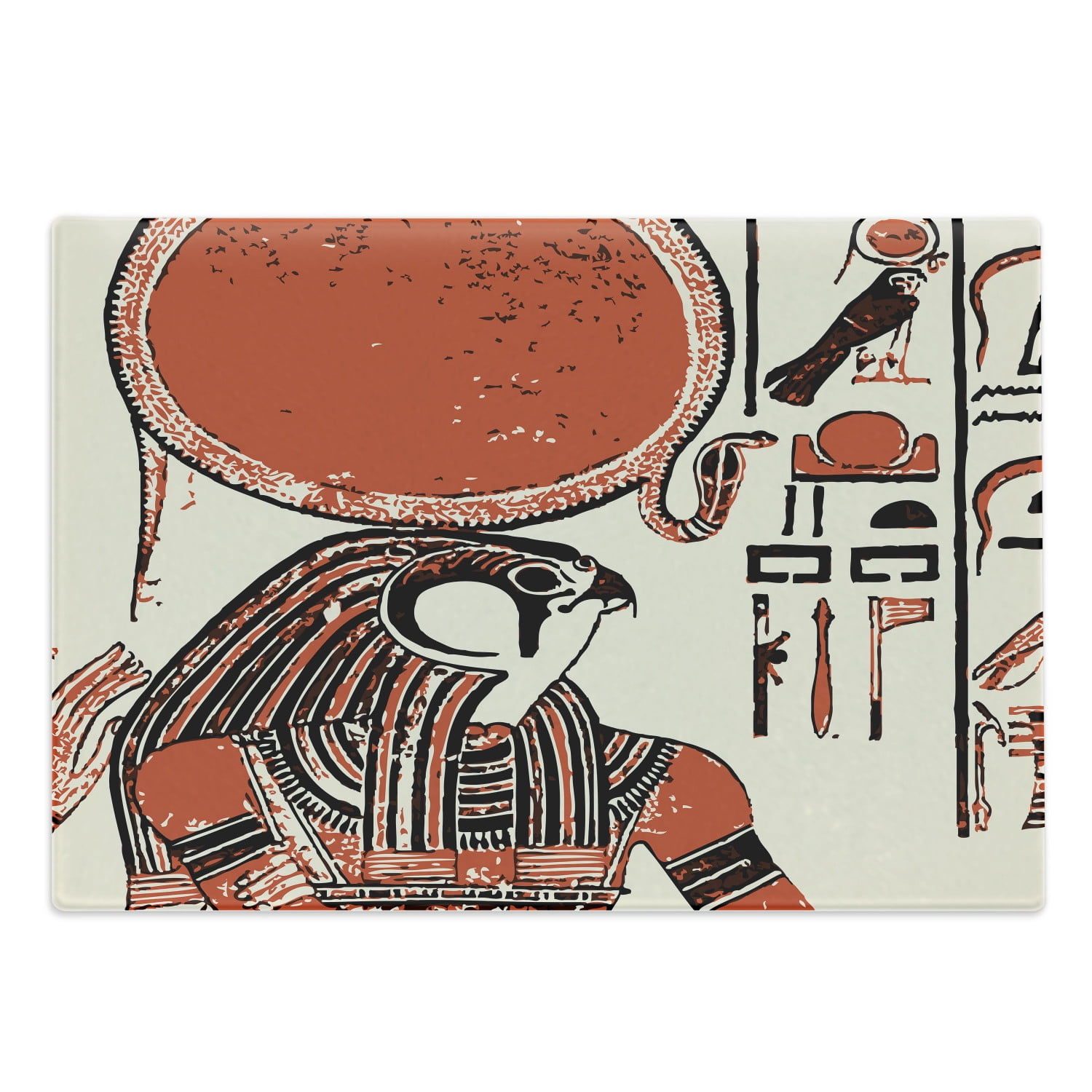 Egyptian Print Cutting Board, Papyrus with Graphic with Egyptian ...