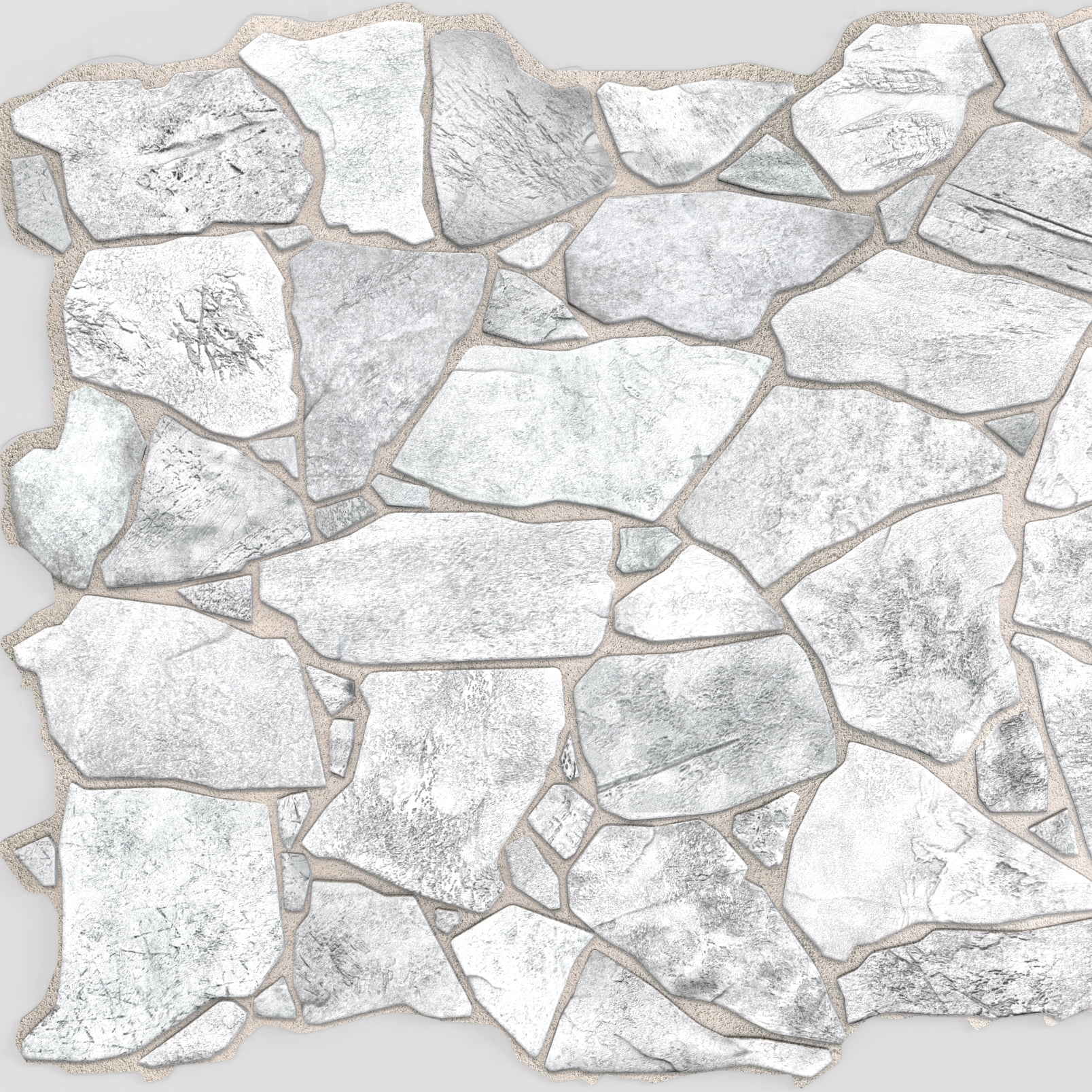 Click here for Dundee Decos White Grey Faux Stone Pvc 3d Wall Pan... prices