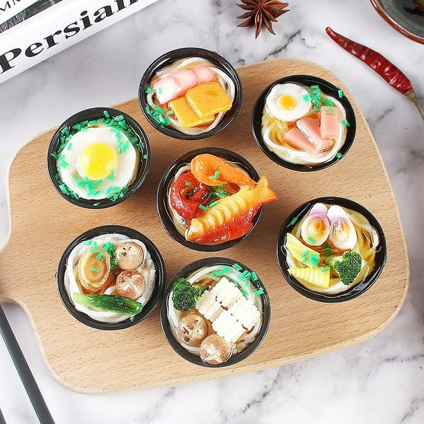 SHENMO 7 pieces of imitation PVC large bowl Wudong noodles refrigerator ...